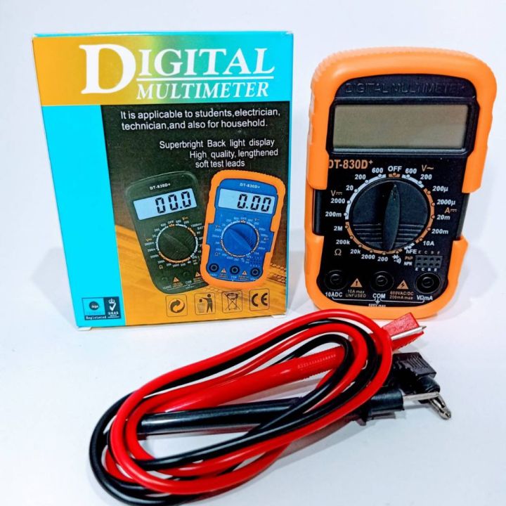 DT-830D Digital Multimeter มิเตอร์วัดไฟ ดิจิตอลมัลติมิเตอร์ มิเตอรดิจิตอล เครื่องมือวัดไฟดิจิตอล ...