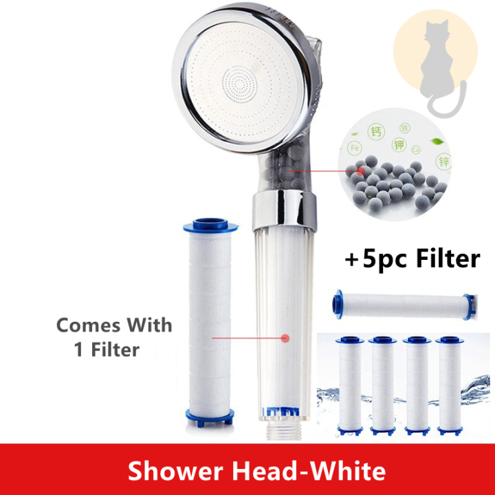 [ Sg Ready Stock] Negative Ions Bathroom Handheld Water Saving With