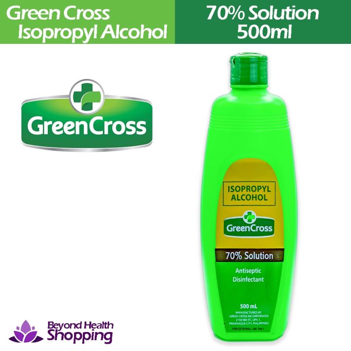 Green Cross Isopropyl Alcohol Antiseptic Disinfectant 500ml Beyond Home ...