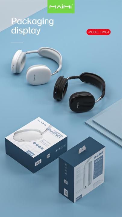 MAIMI HM04 Wireless Headphones Bluetooth Headphones Waterproof Lower HiFi Music with Mic High ...