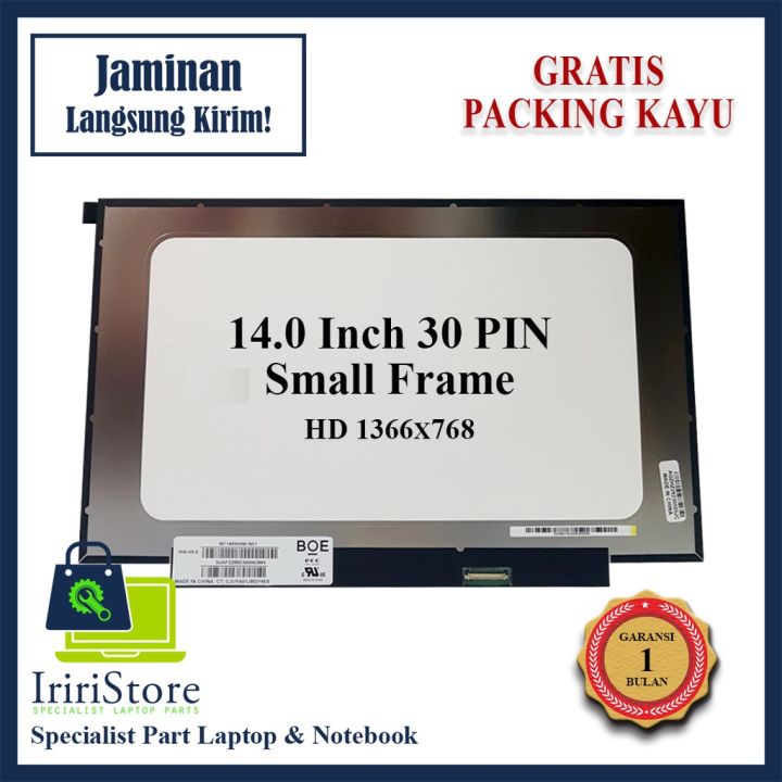 LCD 14.0" LED Slim 30pin No Kuping NT140WHM-N43 1366X768 | Lazada Indonesia
