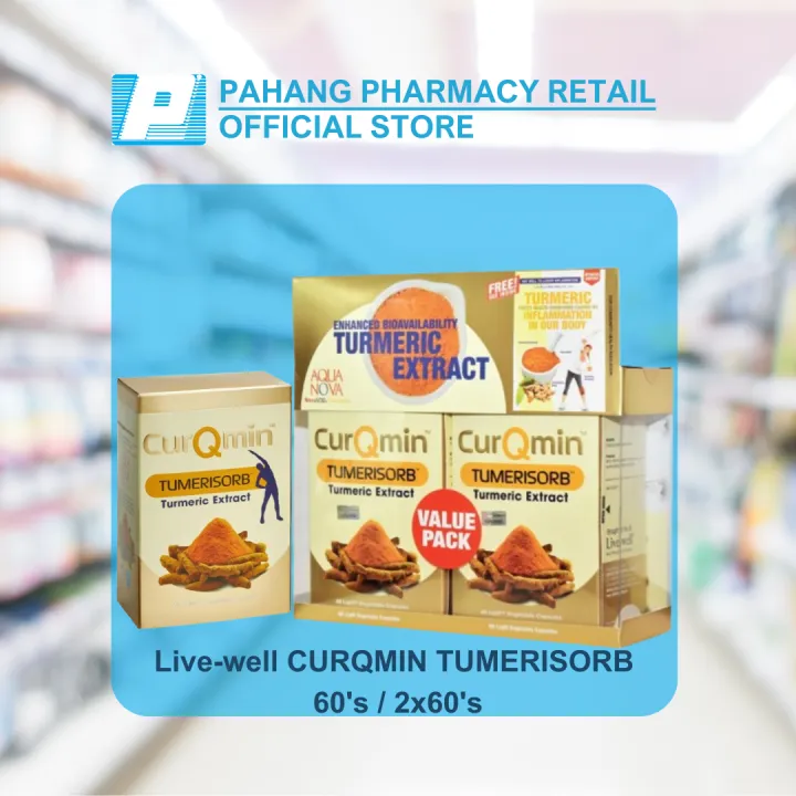 Live-well CURQMIN TUMERISORB 60's / 2x60's | Lazada