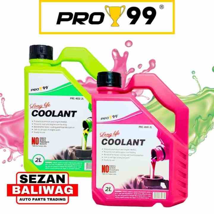 PRO99 LONG LIFE COOLANT PINK & GREEN 2 LITERS PRC-4041-2L | Lazada PH