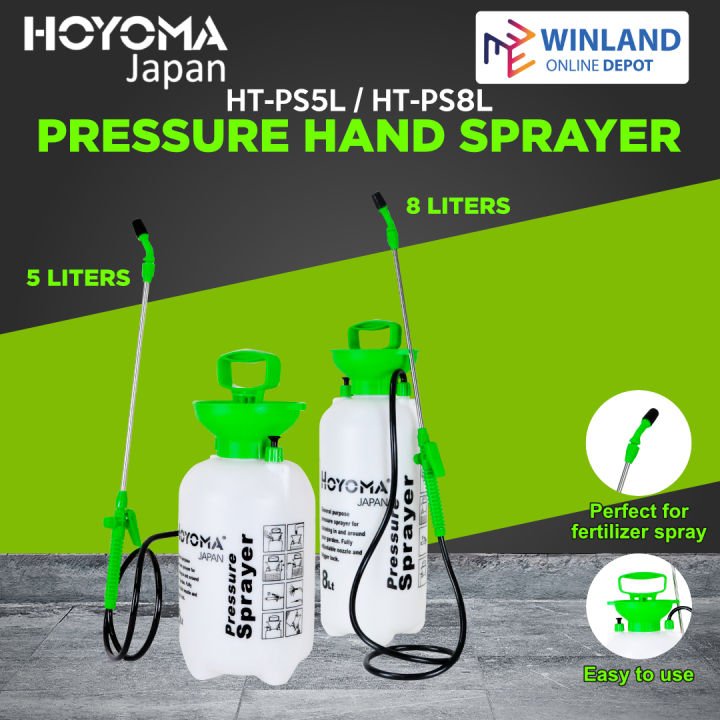 Hoyoma by Winland Pressure Hand Sprayer 5L-8L Heavy Duty Garden Sprayer ...