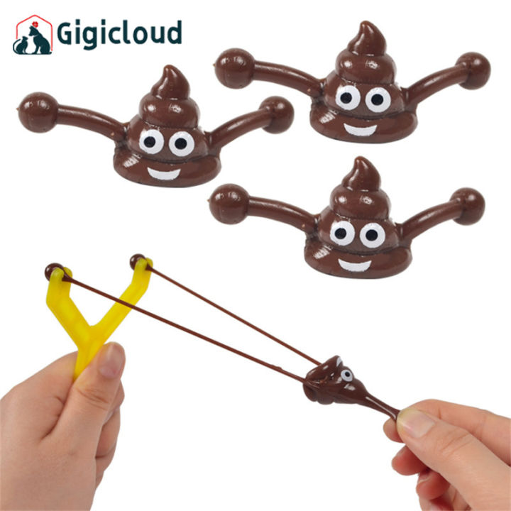 Gigicloud Funny Poop Ejection Toy Slingshot Poop Decompression Children ...