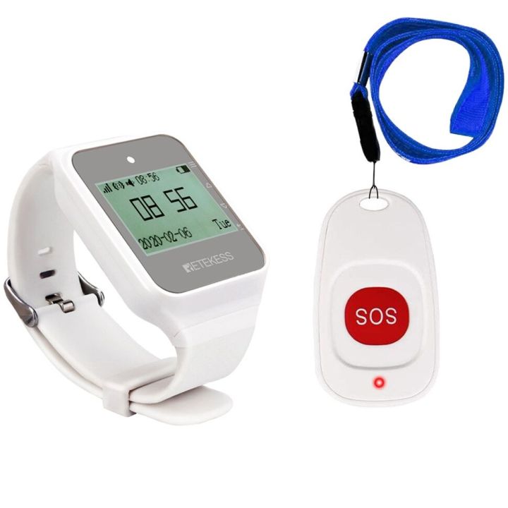 Retekess TD108 Caregiver Pager,Nurse Call System,Alert Button for ...