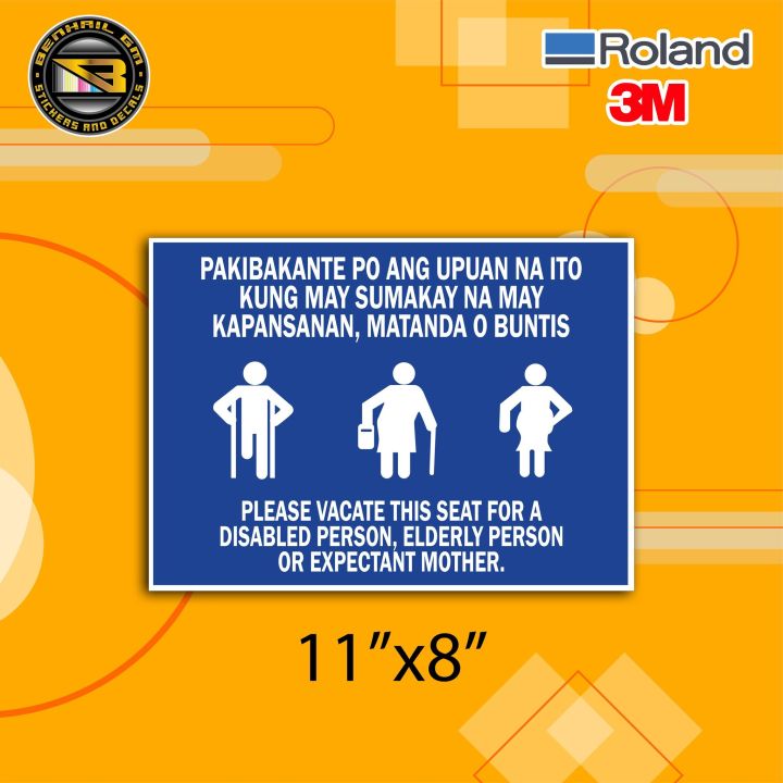 PWD 3M Vinyl Sticker Laminated | Lazada PH