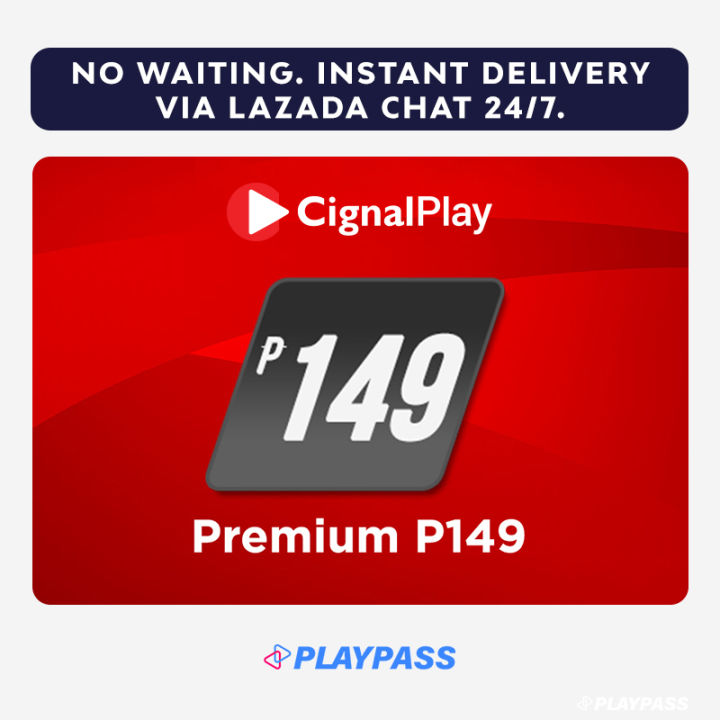 Cignal Play 149 | Premium 30 Days | Instant Load Delivery 24/7 | Sports ...