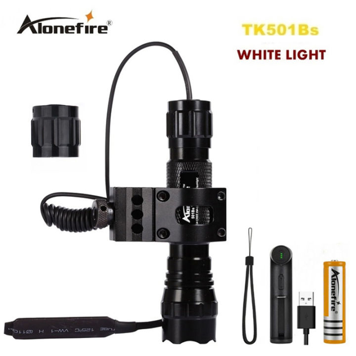 Alonefire 501B XML-T6 L2 LED Flashlight Aluminum Alloy Waterproof Outdoor Lighting Suitable For ...