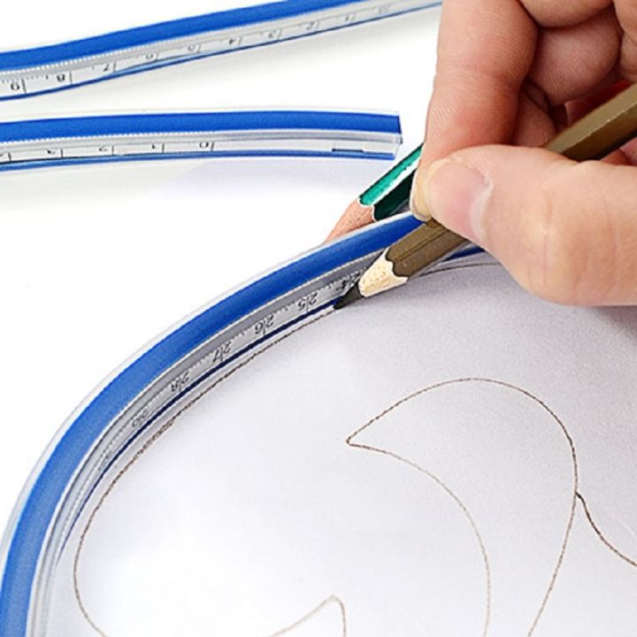 30cm Curved Ruler for Sewing Soft Flexible English and Metric Scale ...