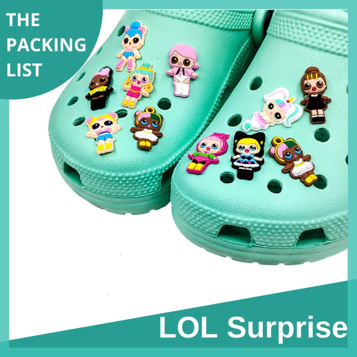 LOL surprise crocs pin charms for girls shoes clogs accessories DJ ...