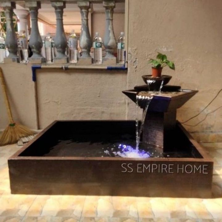 S60 Brown Feng Shui 4x3 Water Pond Fountain Kolam Air Sandstone Garden ...