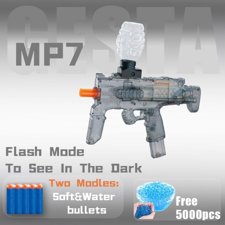 MP7 Electric Gel Blasters Gun For Adults Pellete Gun For Kids Toy Guns ...