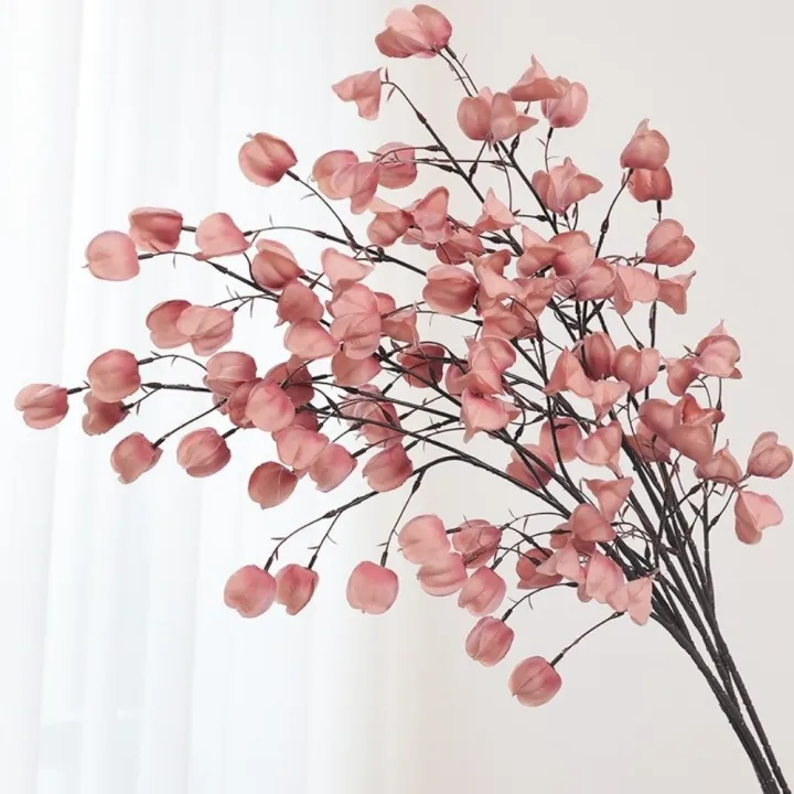 HUANG Cành dài Trái cây đèn lồng nhân tạo Làm thủ công Thực tế Hoa mô ...