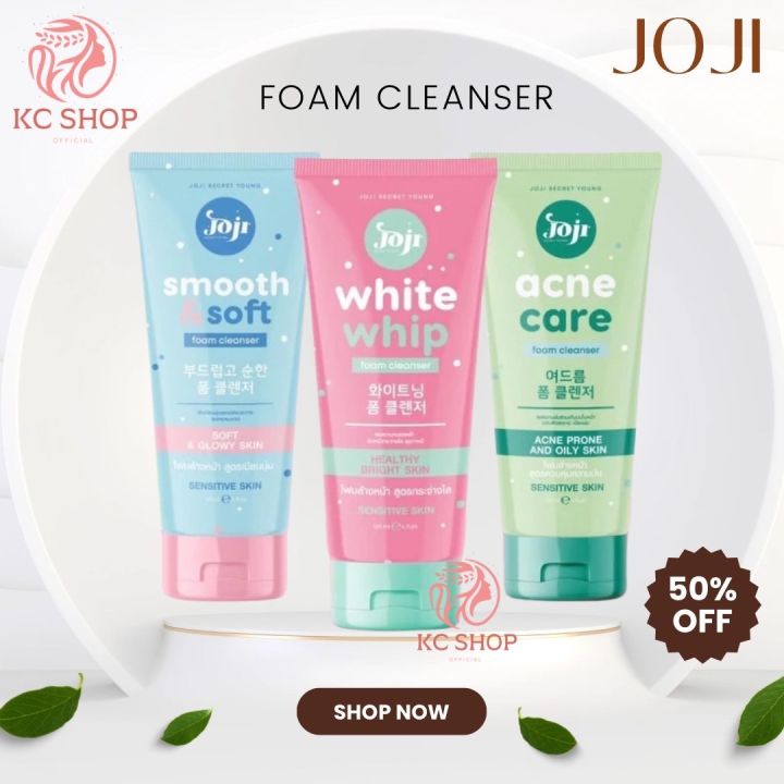 JOJI Secret Young Foam Cleanser โจจิ ชีเคร็ท ยัง โฟมล้างหน้า เนื้อวิป ...