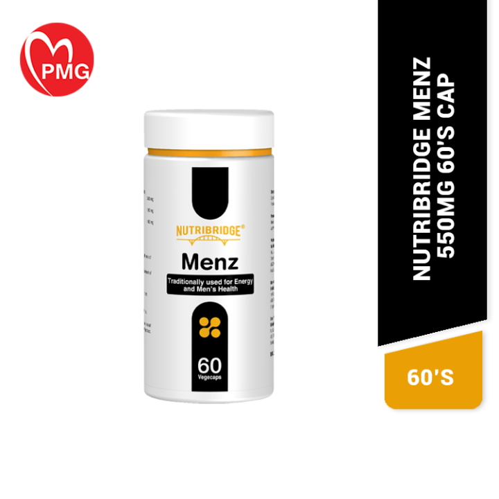 [NUTRIBRIDGE] Menz 550mg 60's Cap - Tongkat Ali, Ashwagandha, Energy ...