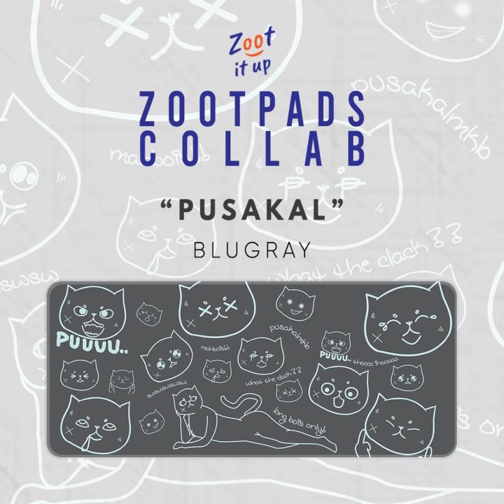 Pusakal X Zoot It Up™ - PusakalMKB - Extra Large Extended Deskpad ...