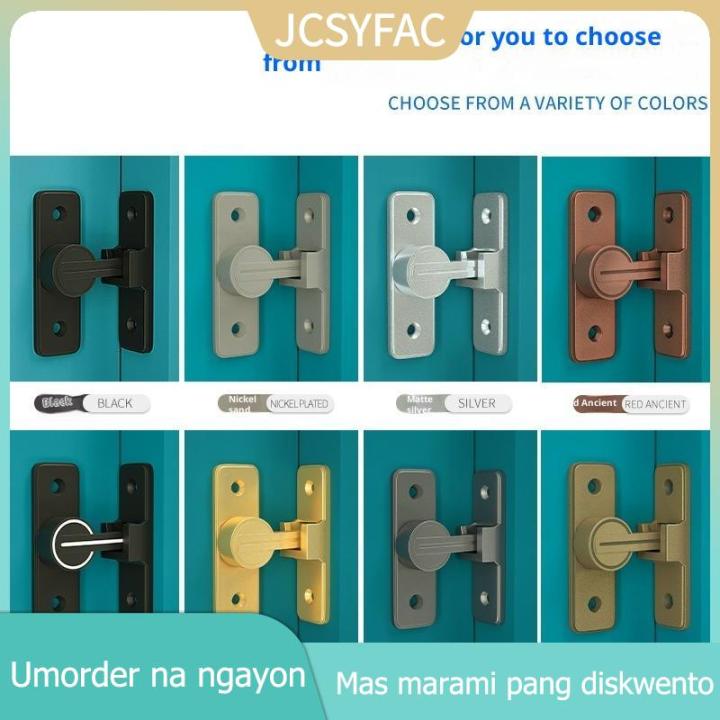 JCSYFAC Door Lock Zinc Alloy 90 Degree Sliding Door Latch Heavy Duty ...