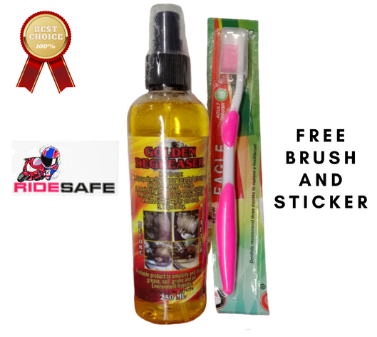 Shining Armour Golden Degreaser 250ML with FREEBIES Brush and Ridesafe ...