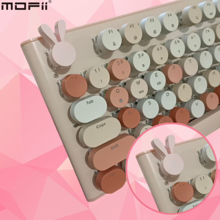 FANTASY E LIFE Mofii Cute Bunny Keycaps Experience typing bliss with ...