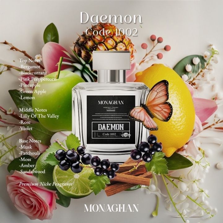 Daemon Code 1002 Monaghan Perfume น้ำหอมผู้ชาย เเบดๆ น้ำหอมแบรนด์ไทยคุณภาพดี กลิ่นหอมไม่เหมือน ...