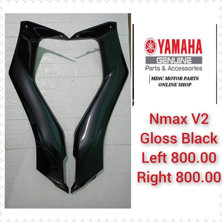 COVERSIDE 1 AND 2 GLOSS BLACK FOR NMAX V2 AND V2.1 YAMAHA GENUINE PARTS ...