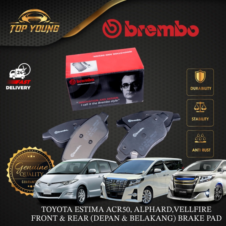BREMBO TOYOTA ESTIMA ACR50 , GSR50 2006~ ACR55 ALPHARD VELLFIRE FRONT ...