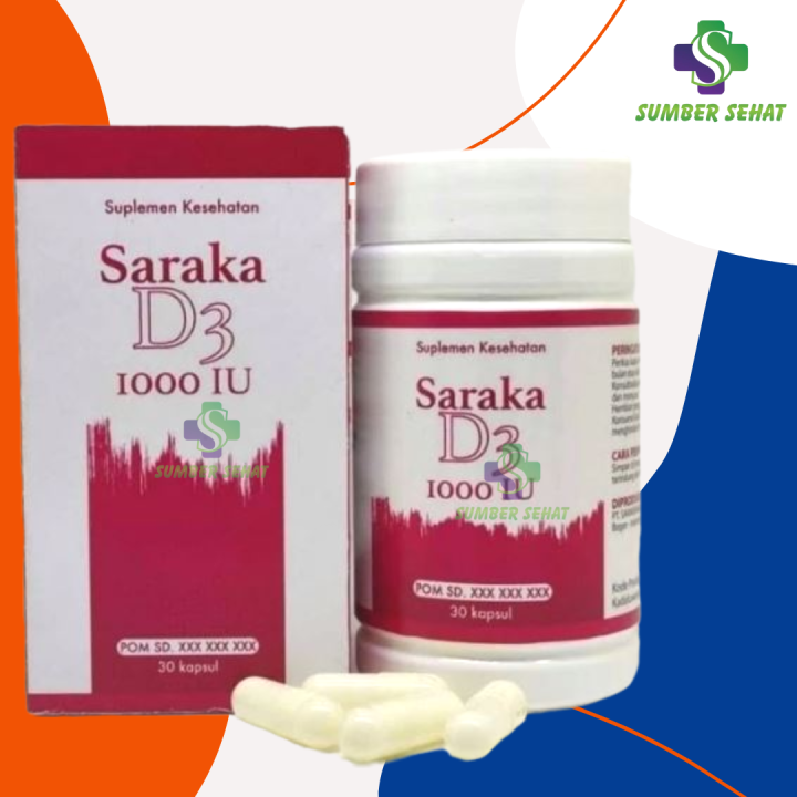 SARAKA D3 1000 IU BOTOL 30 KAPSUL | Lazada Indonesia