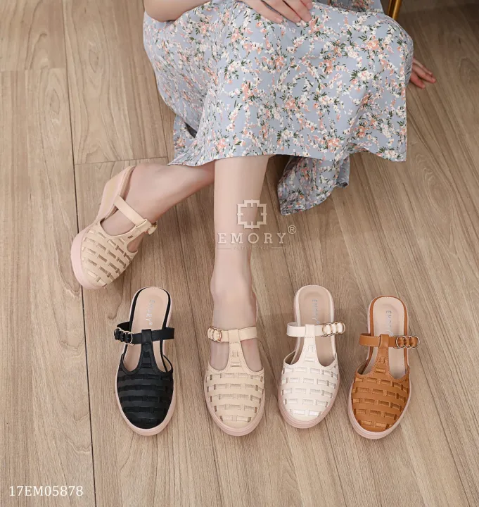 EMORY Shein #17EMO5878 sendal Wanita Wedges-skEMORY | Lazada Indonesia