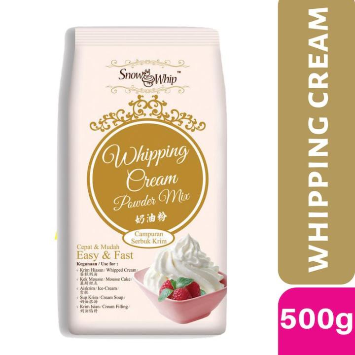 Snow Whip Whipping Cream Powder Mix 500g + FREE GIFT (for Baking ...