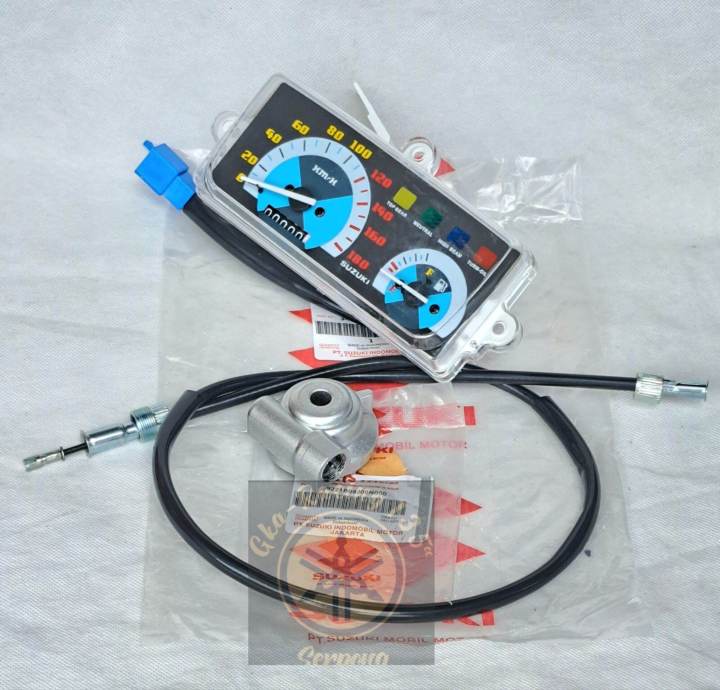 SPEEDOMETER SPIDOMETER KILOMETER SATRIA LUMBA LENGKAP KABEL KM DAN ...