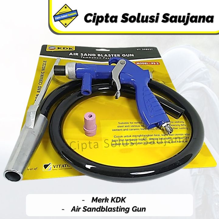 AIR SANDBLASTING GUN SAND BLASTER SEMPROTAN ANGIN PASIR SILIKA KACA ALAT TEMBAKAN KARAT BESI ...