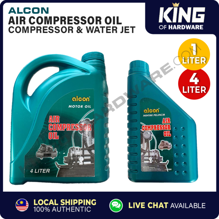 Alcon Air Compressor Oil | 1L & 4L | Lubricant Minyak Pelincir Mesin ...