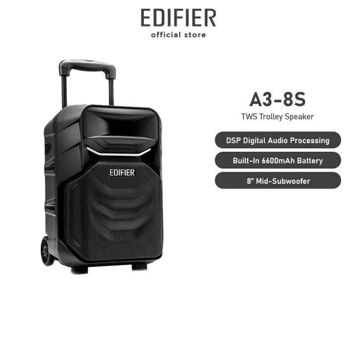 Edifier A3-8S - TWS Trolley Speaker | Bluetooth | DSP | Record Replay ...