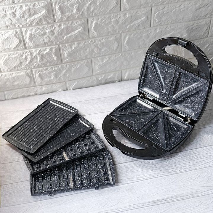 Idealife 3 in 1 Sandwich Maker/Toaster Pemanggang Alat Panggang ...