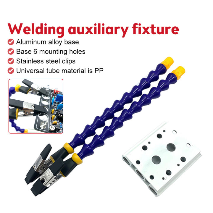 LANGTU Soldering Helping Hands with Adjustable Vise Clip PCB Third Hand ...