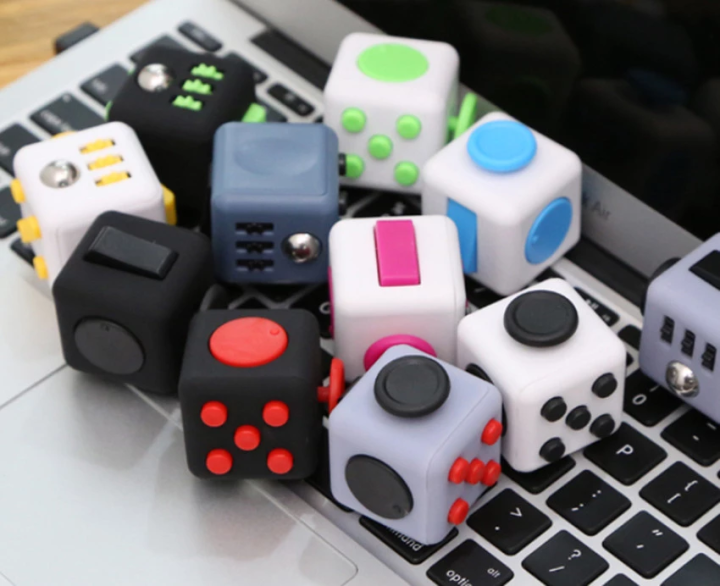 Fidget Cube Relieves Squeeze Fun Stress Reliever Anxiety and Stress ...