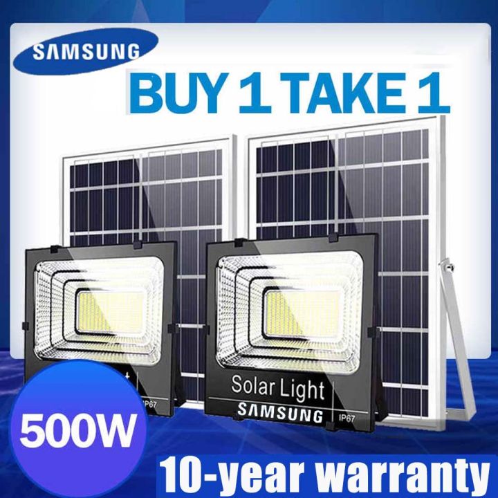 Samsung Solar light 500W LED Solar Lights Outdoor Bright Solar ...