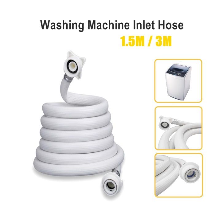 Washing Machine Inlet Hose Washer Pipe Connector 1.5M/3M Hos Paip Mesin ...