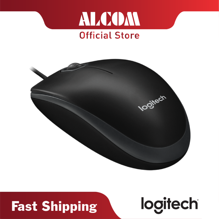 LOGITECH B100 Optical USB Mouse with 800 DPI Resolution & Zero Setup ...