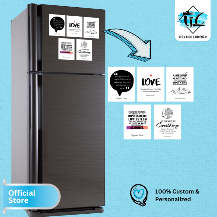 Verse Quotes Ref Magnet Art Motivational Refrigerator Magnet ...