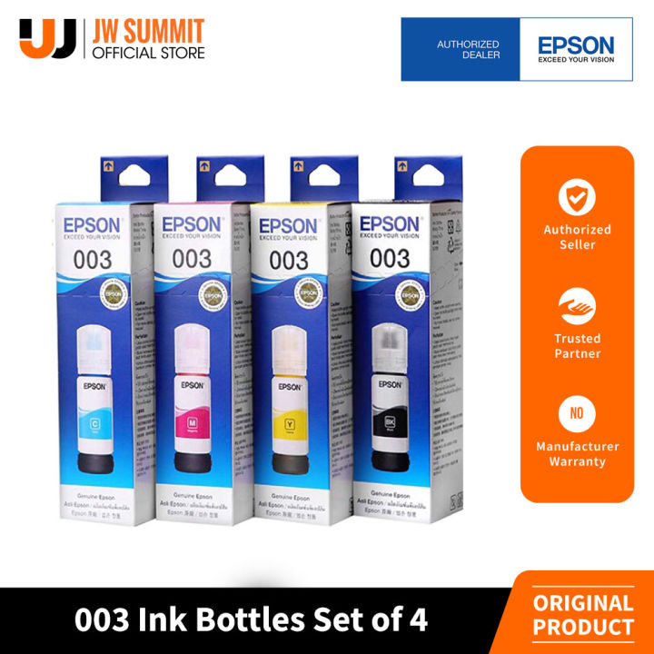 Epson T00V1 T00V2 T00V3 T00V4 Original Ink Bottles Set of 4 (4 Colors ...