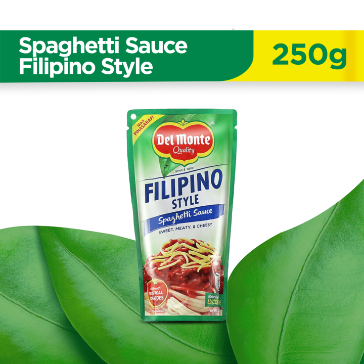 DEL MONTE Filipino Style Spaghetti Sauce the No. 1 Spaghetti Sauce in ...