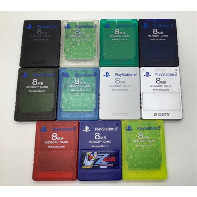 PS2 Memory Card แท้ Sony จากประเทศญี่ปุ่น สีดำ และสีอื่นๆ เมม เพลย์สอง ...