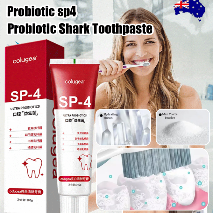 SP4 Ultra Plus Fresh Whitening Probiotic Toothpaste Fresh Breath Oral ...