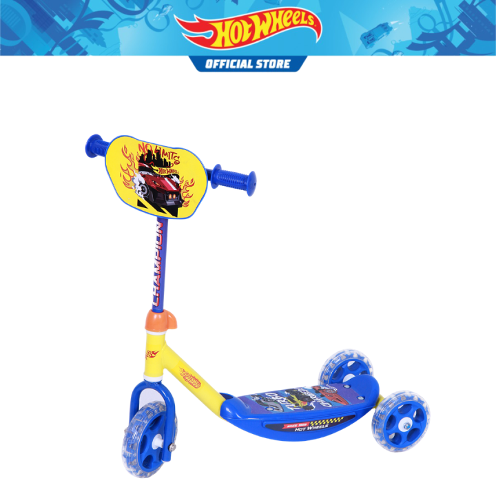 Hot Wheels Tri Scooter for Kids Boys Outdoor Fun Play Sports for Children Sturdy Three Wheel Design Adjustable Handlebar For Safety Lightweight Outdoor Play Scooter Lazada Lazada PH