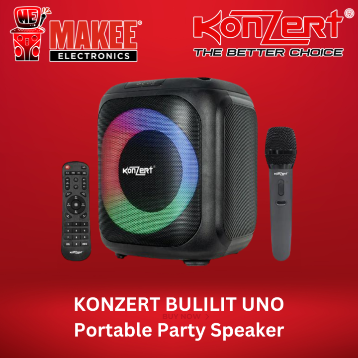 Konzert Bulilit Uno Portable Party Bluetooth Speaker with Wireless ...