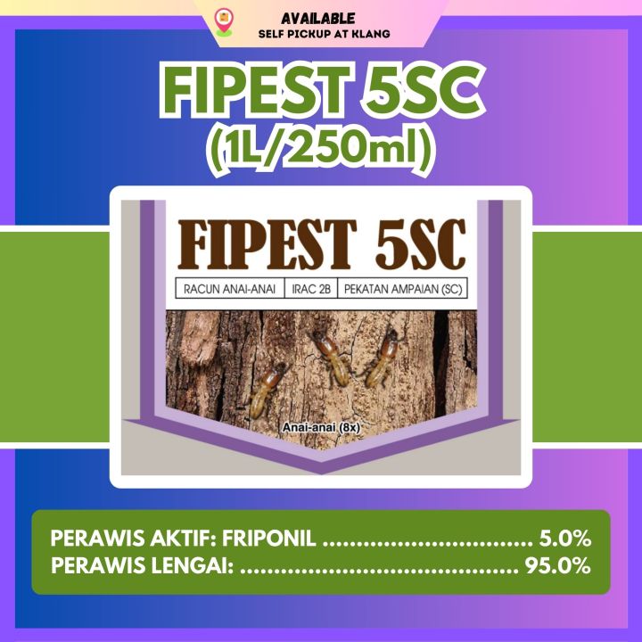 Fipest 5SC (Fipronil) 250ml & 1L High-Quality Termiticide Effective ...