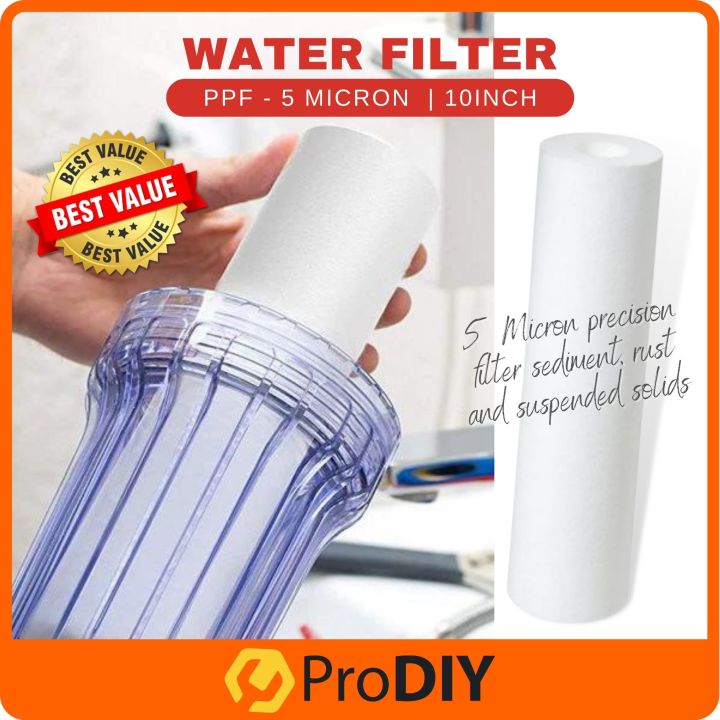 160g PPF-5micron 10" Water Filter Purifier 5 Micron Fiber Filter ...