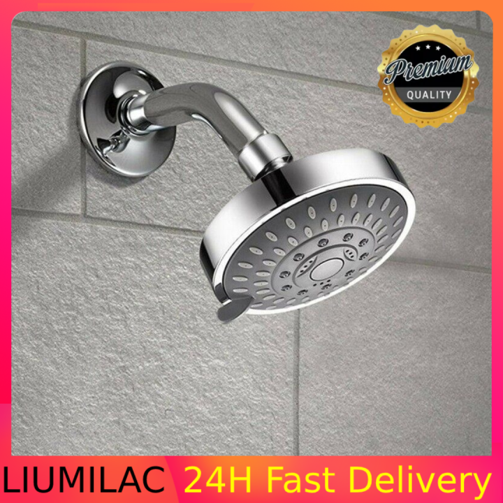5 Speed Adjustable shower Head High Pressure Shower Head Sprayer 4 Inch ...